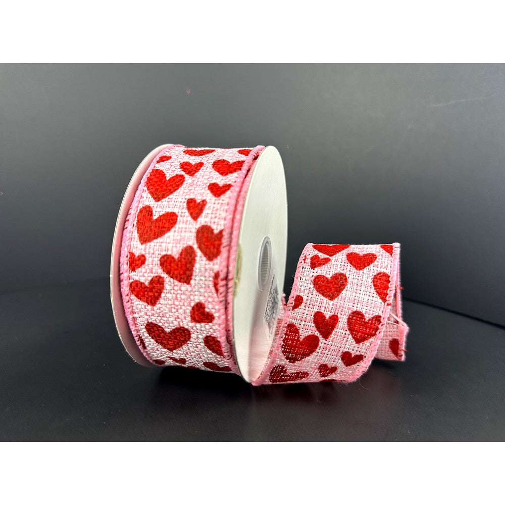 #9 RED BENSON HEARTS-10 YDS – North American Wholesale Florist, Inc.
