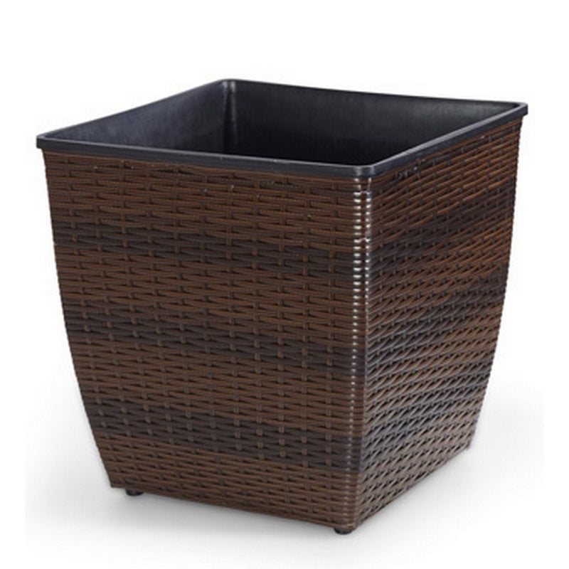 14.75" SQUARE WICKER PLANTER/ BROWN – North American Wholesale Florist ...