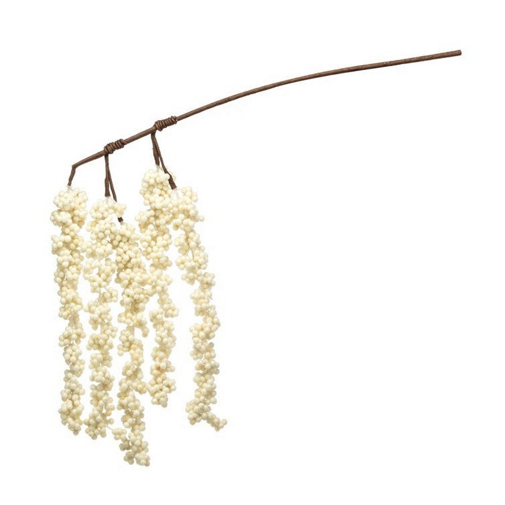 37" HANGING BERRY SPRAY/ WHITE – North American Wholesale Florist, Inc.