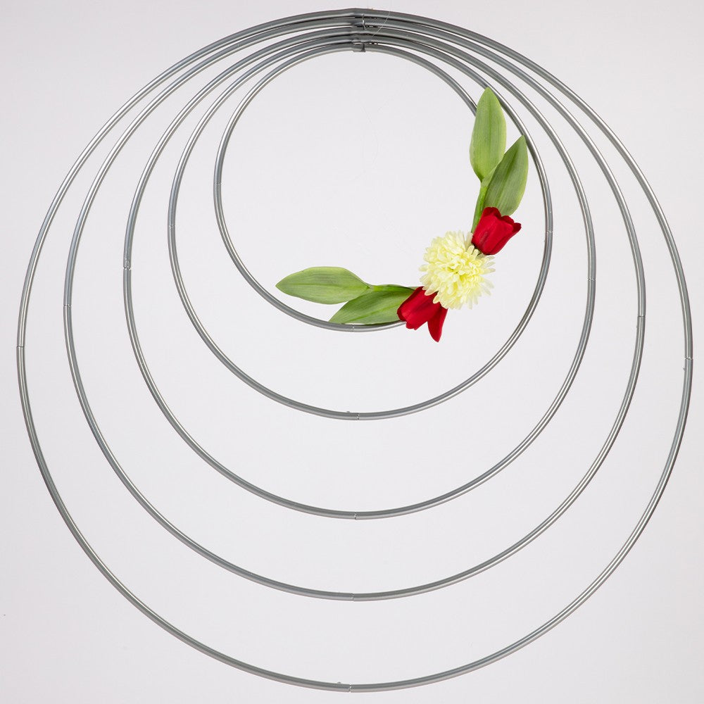 36" ALUMINUM HOOP/ SILVER – North American Wholesale Florist, Inc.