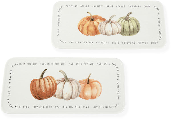 CERAMIC FALL PLATTER/ 2 ASSORTED – North American Wholesale Florist, Inc.
