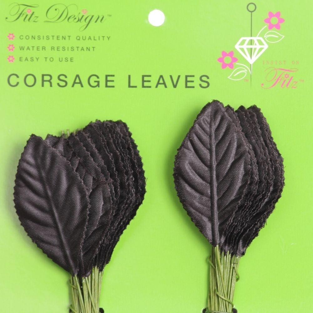 2 1/4" CORSAGE LEAVES/ BLACK – North American Wholesale Florist, Inc.