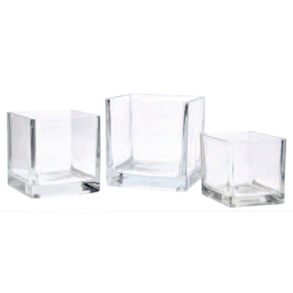 6" GLASS CUBE/ CLEAR/6" OPENING – North American Wholesale Florist, Inc.