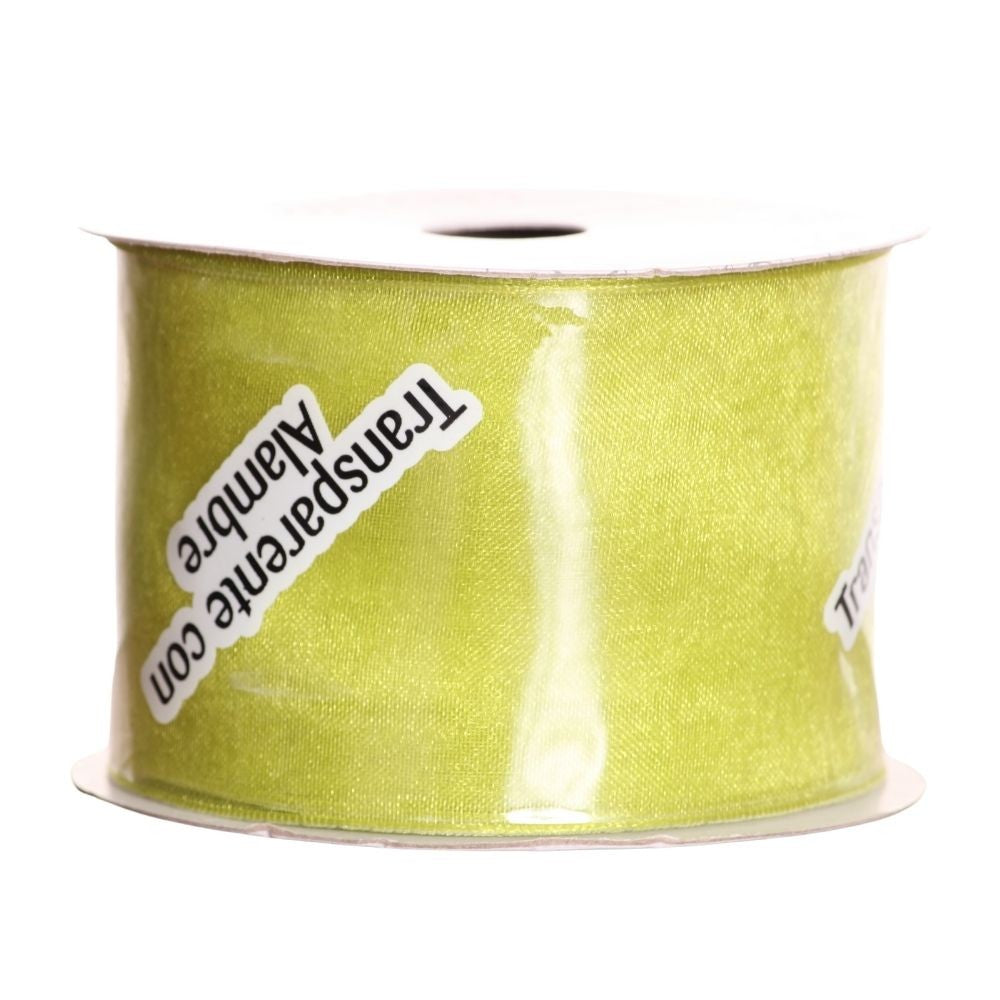 #40 WIRED SHEER-25 YDS-LIME – North American Wholesale Florist, Inc.