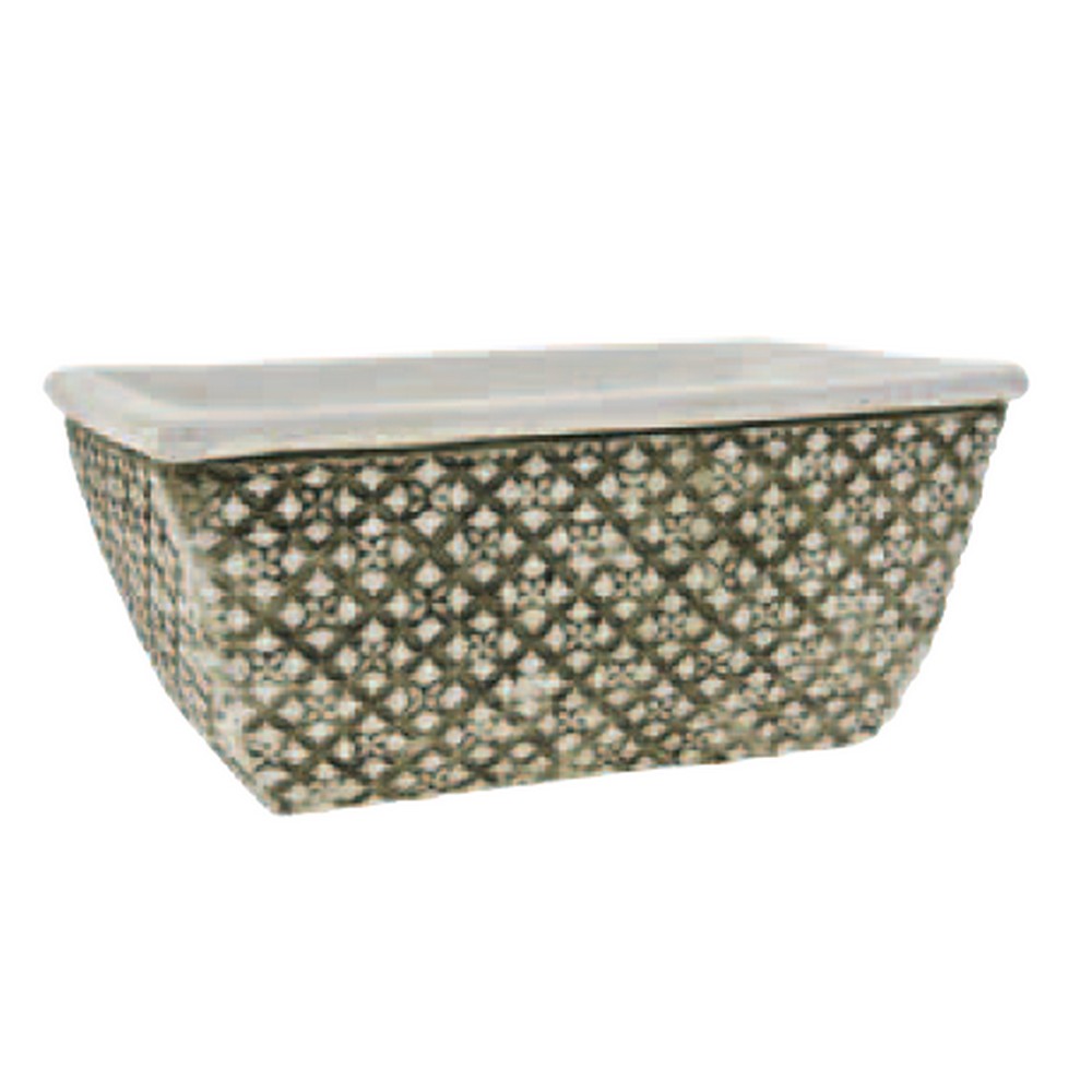 5.75"X9" RECTANGULAR CERAMIC POT – North American Wholesale Florist, Inc.